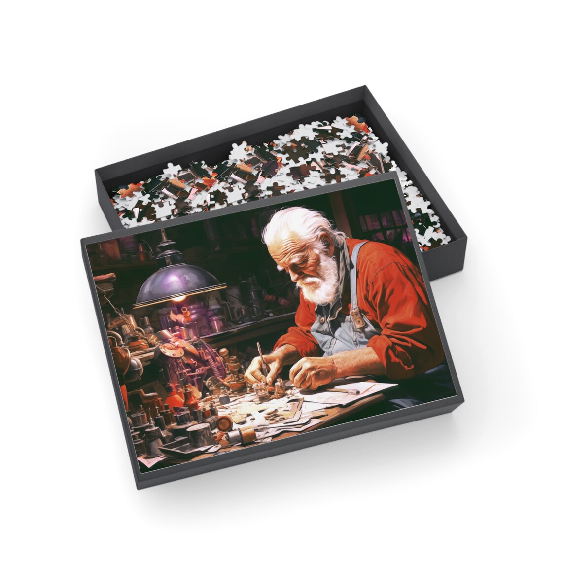 Christmas Workshop Jigsaw Puzzle 1000 Piece Santa Toy Making Scene ...
