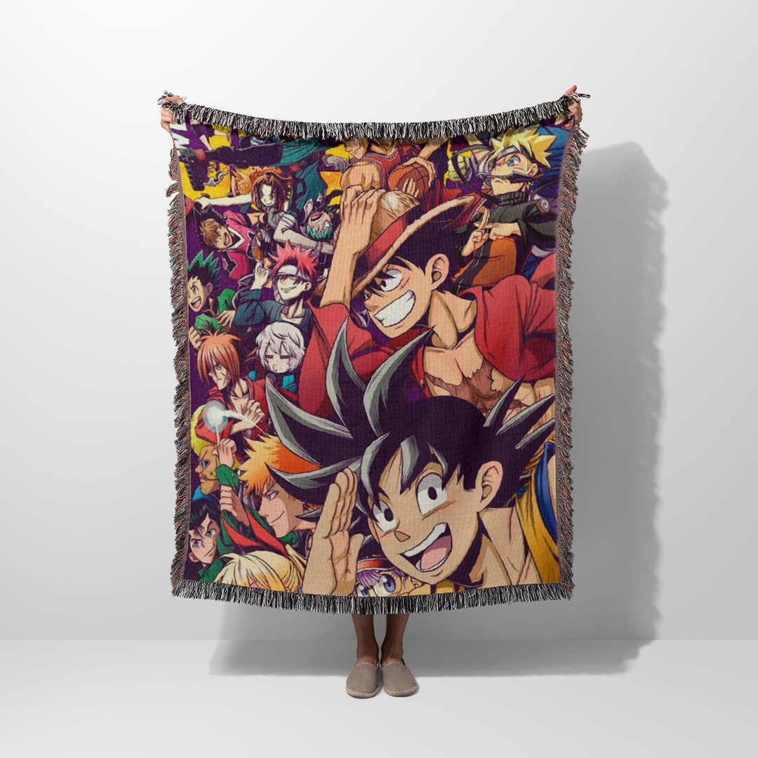 One Pic,blanket,woven Blanket,anime Rug,manga Blanket,anime Tapestry ...
