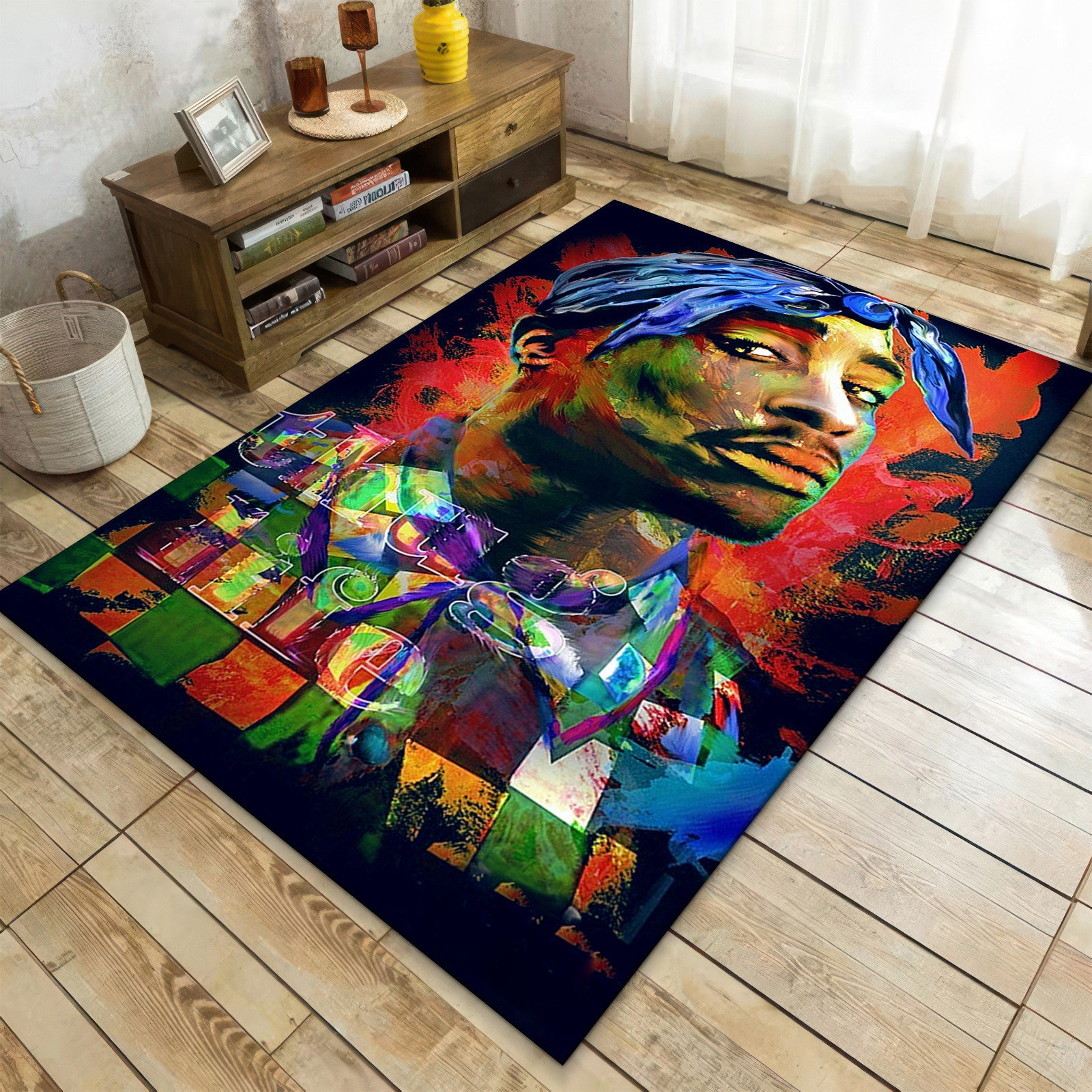 Tupac Shakur Rugs Tupac Rugs 2pac Rug Famous Rug Outdoor - Etsy