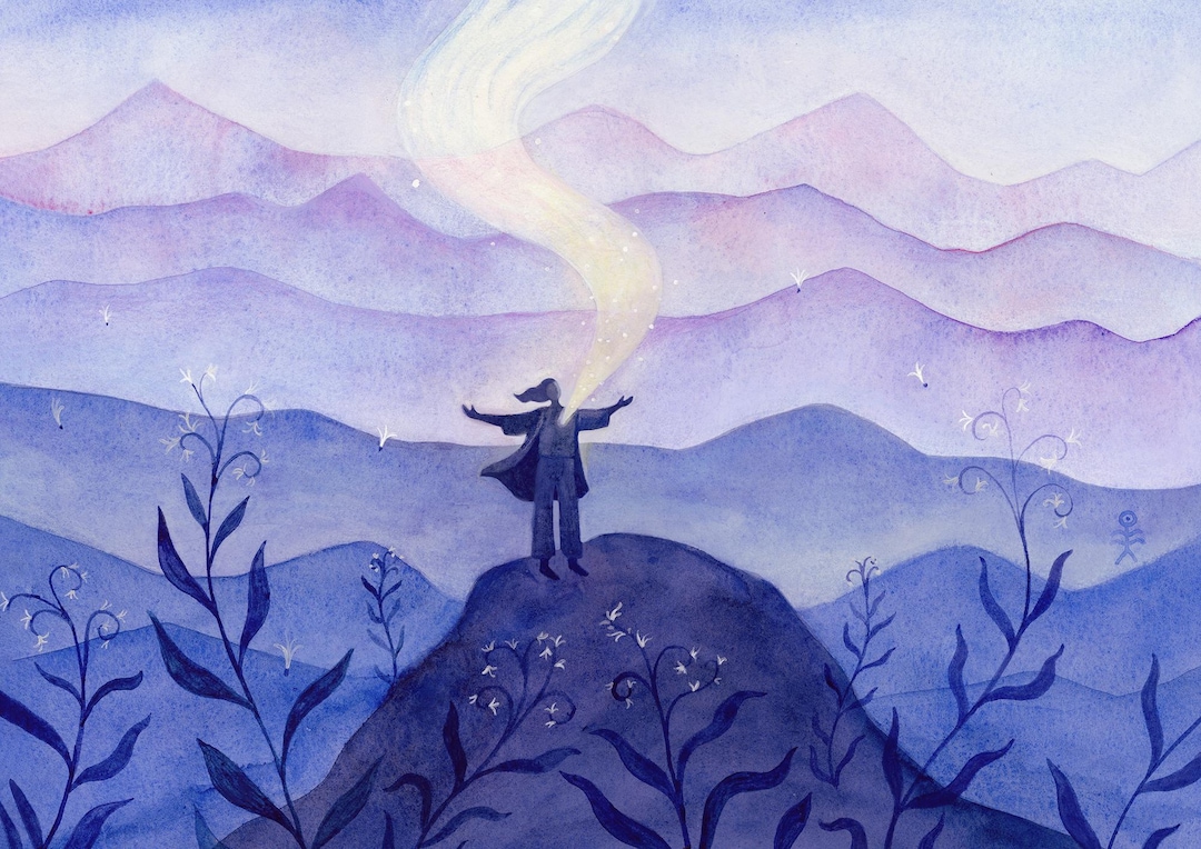 Element Wind • Watercolour Illustration - Etsy