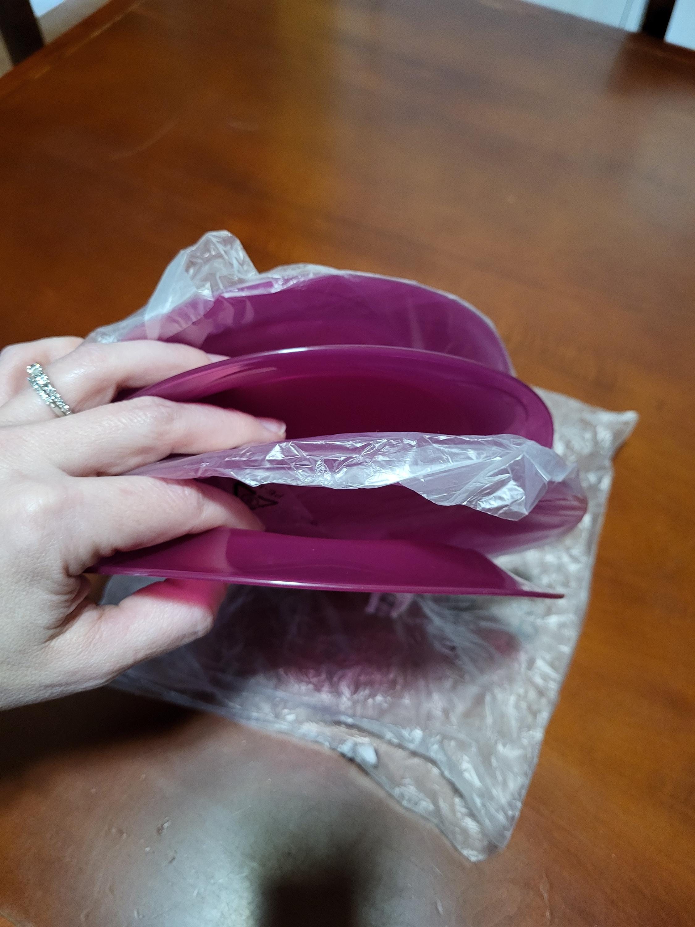 Tupperware Acrylic 4717 Open House Dessert Luncheon Plates 8, Camping ...