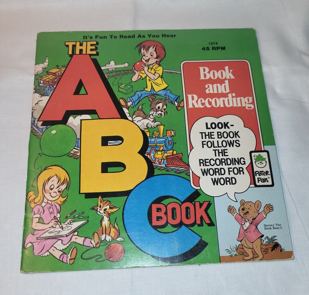 VINTAGE 1981 the ABC Book - Peter Pan Book & Record - Etsy