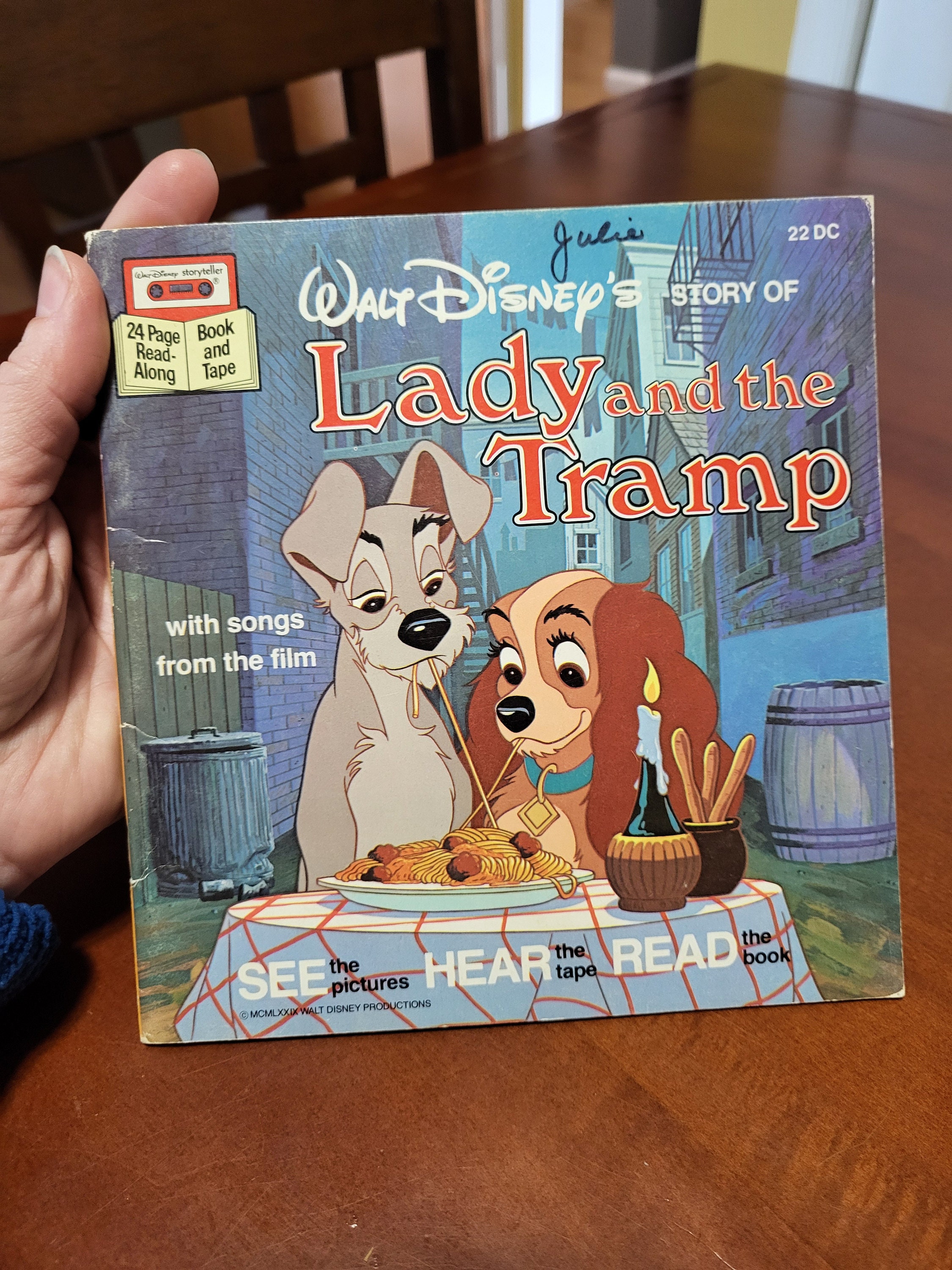 Walt Disney's Story of Lady and the Tramp, See Hear Read, 1980s - Etsy
