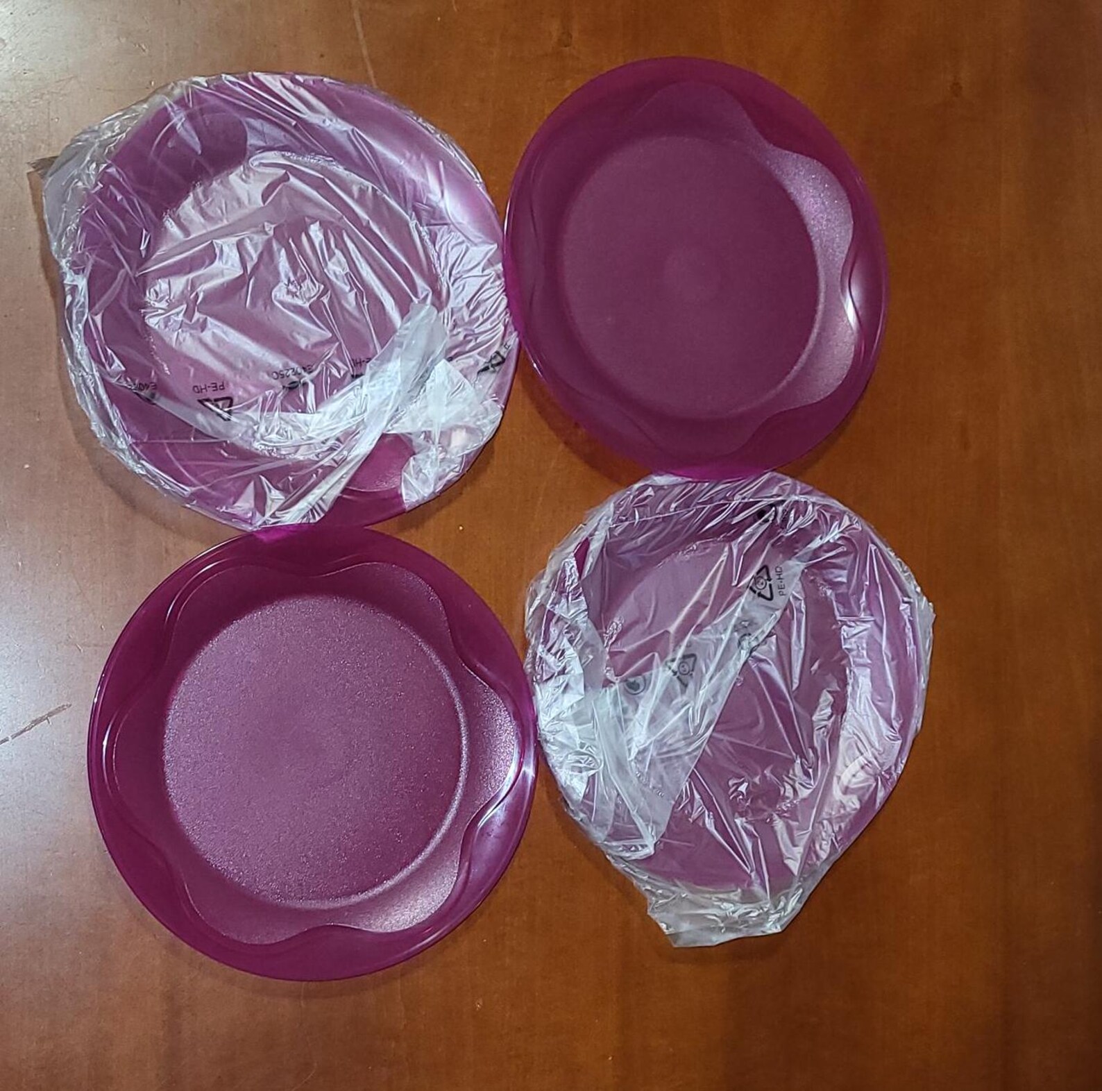 Tupperware Acrylic 4717 Open House Dessert Luncheon Plates 8, Camping ...