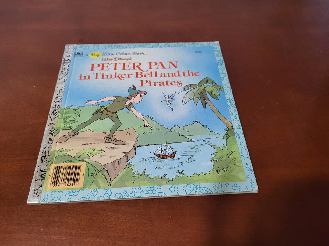 Vintage 1986 Disney's Peter Pan Little Golden Book, Tinker Bell and the ...