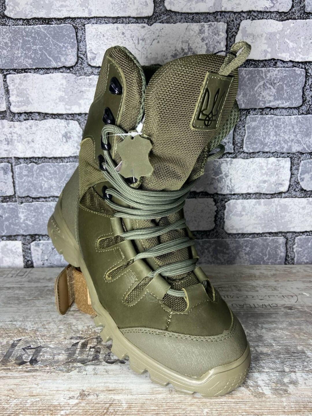 Ukrainian Coat of Arms. Military/work Tactical Boots Demi-season Boots ...