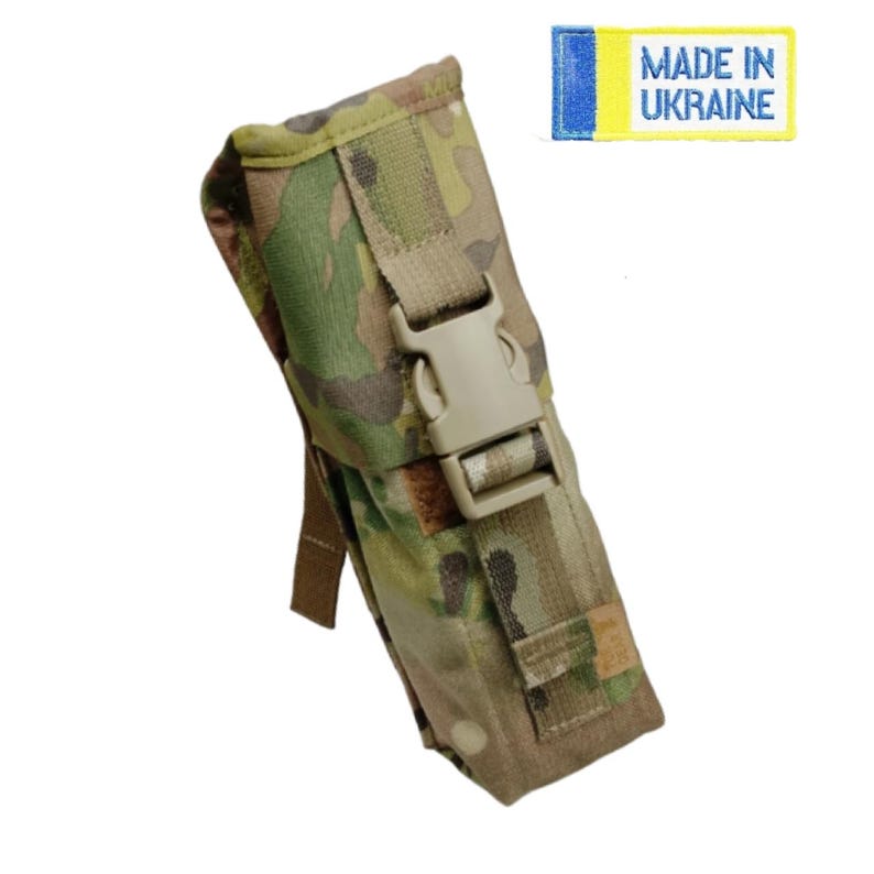 Multicam Cordura Double Magazine Pouch: MOLLE Tactical AK/AR Mag Holder ...