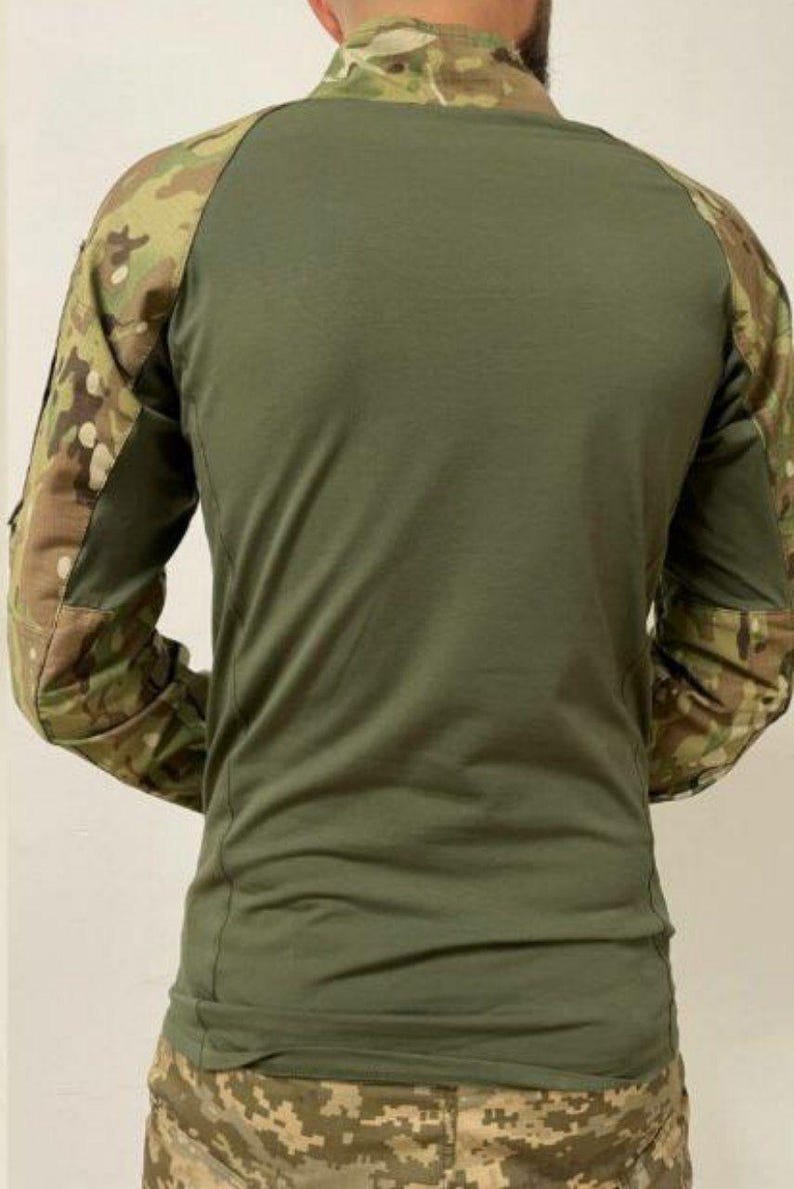 Ukrainian Army Camo Multicam UBACS Style Sweatshirt - Military Longsleeve Shirt - Combat Army ...