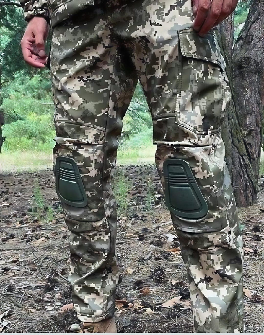 Ukrainian Pixel Tactical Pants With Knee Pads. Pixel Mm14 Trousers of ...