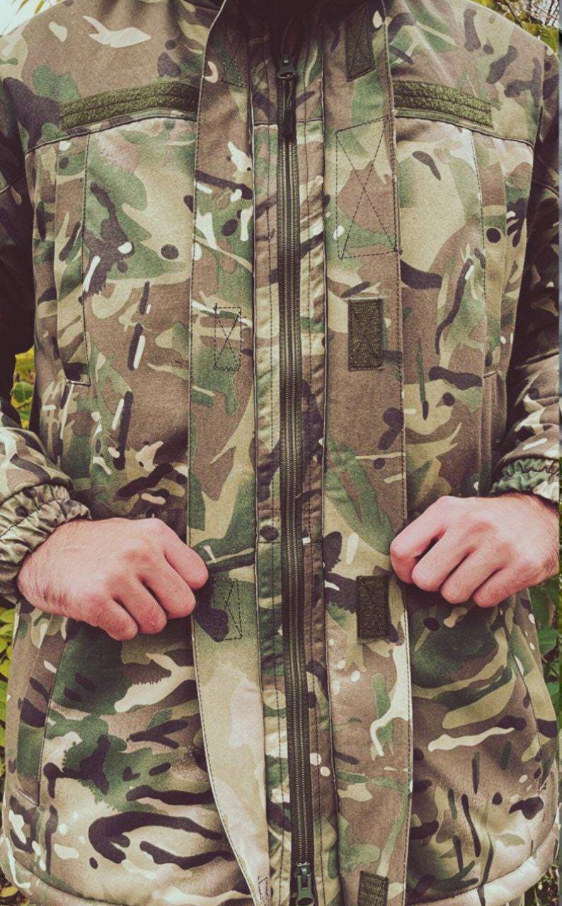 Military Winter Jacket Bushlat Multicam– Tactical Army Coat Hooded ...