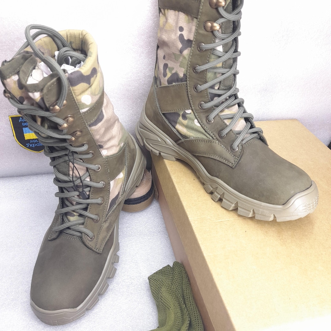 Ukrainian Military/work Tactical Boots B2. MULTICAM Army Boots. Men's ...