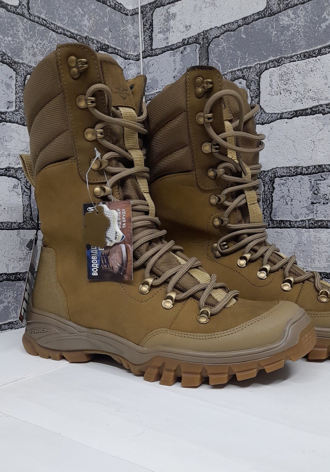 Ukrainian Coat of Arms. Military/work Tactical Boots. Demi-season Boots ...