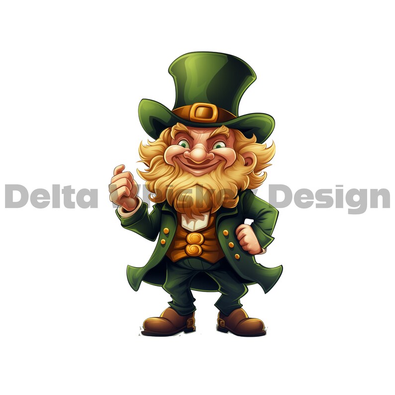 Leprechaun Clipart, St Patricks Day SVG, Shamrock Clipart, Four Leaf ...