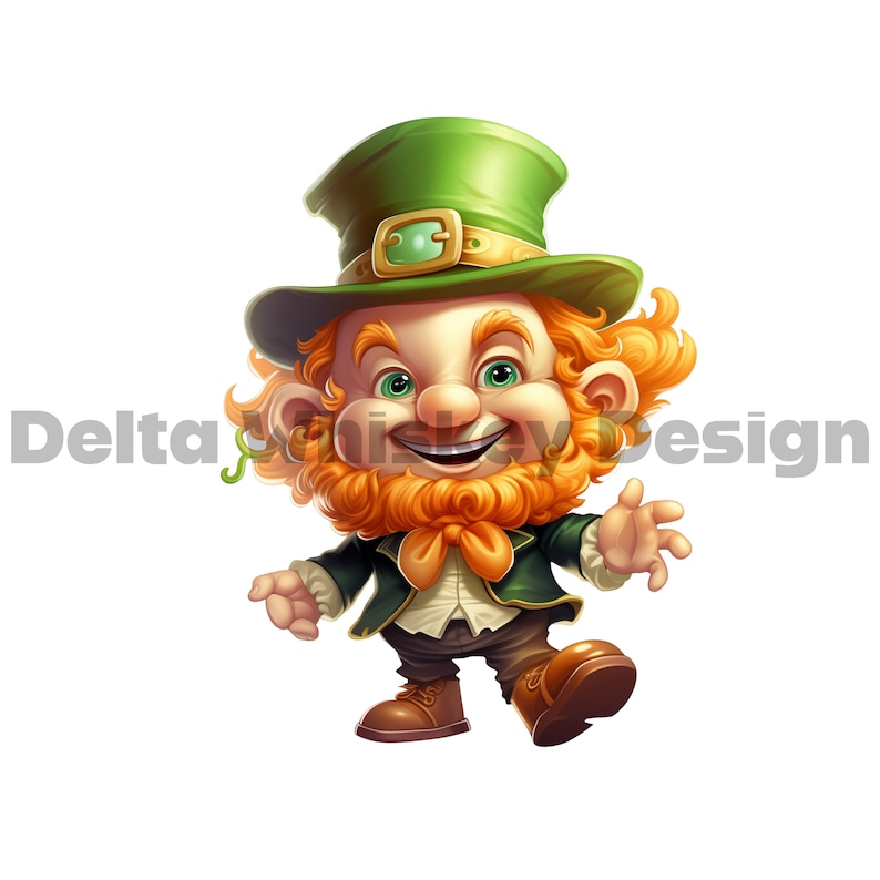 Leprechaun Clipart, St Patricks Day SVG, Shamrock Clipart, Four Leaf ...