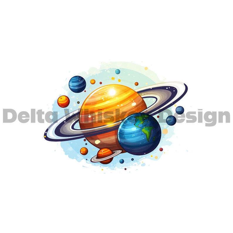 Stellar Solar System SVG, Celestial Digital Download for Teachers ...