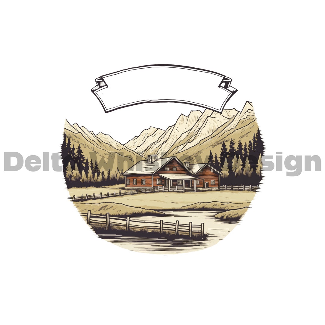 Yellowstone Farm SVG Digital Download - Vector Clipart, Nature ...