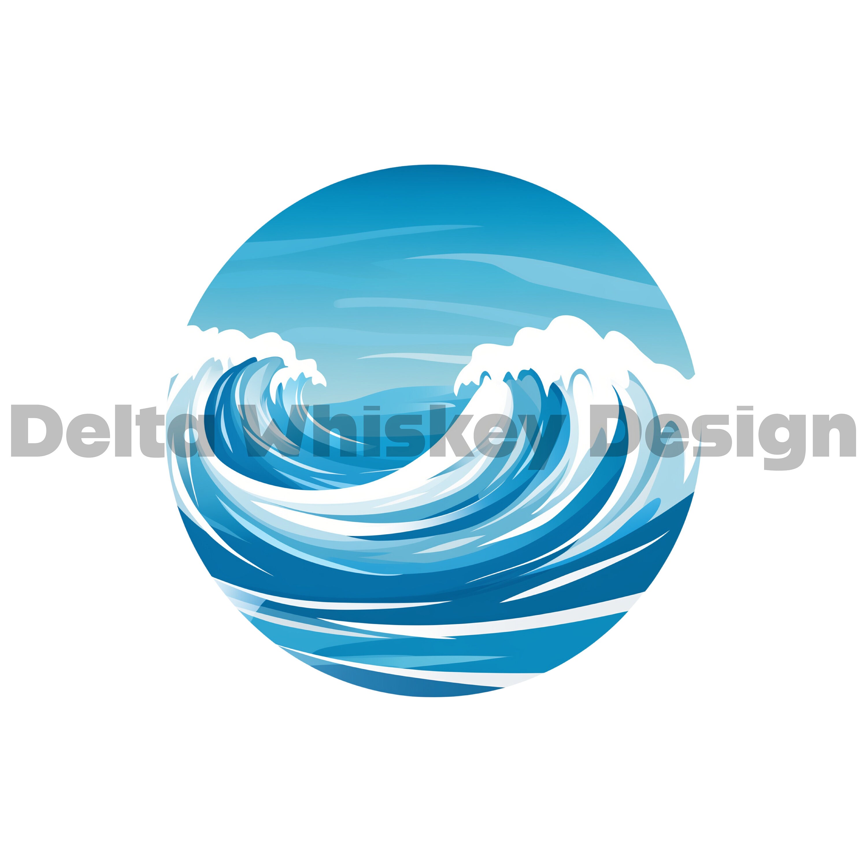 Ocean Wave SVG, Beach SVG, Water Clipart, Waves PNG, Beach, Digital ...