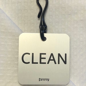 Clean Dirty Tag, Dishwasher Sign, Double-sided - Etsy
