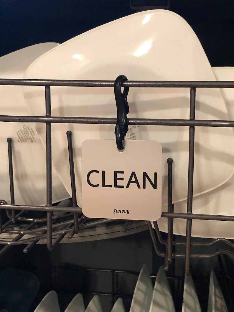 Clean Dirty Tag, Dishwasher Sign, Double-sided - Etsy