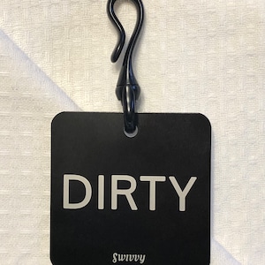 Clean Dirty Tag, Dishwasher Sign, Double-sided - Etsy
