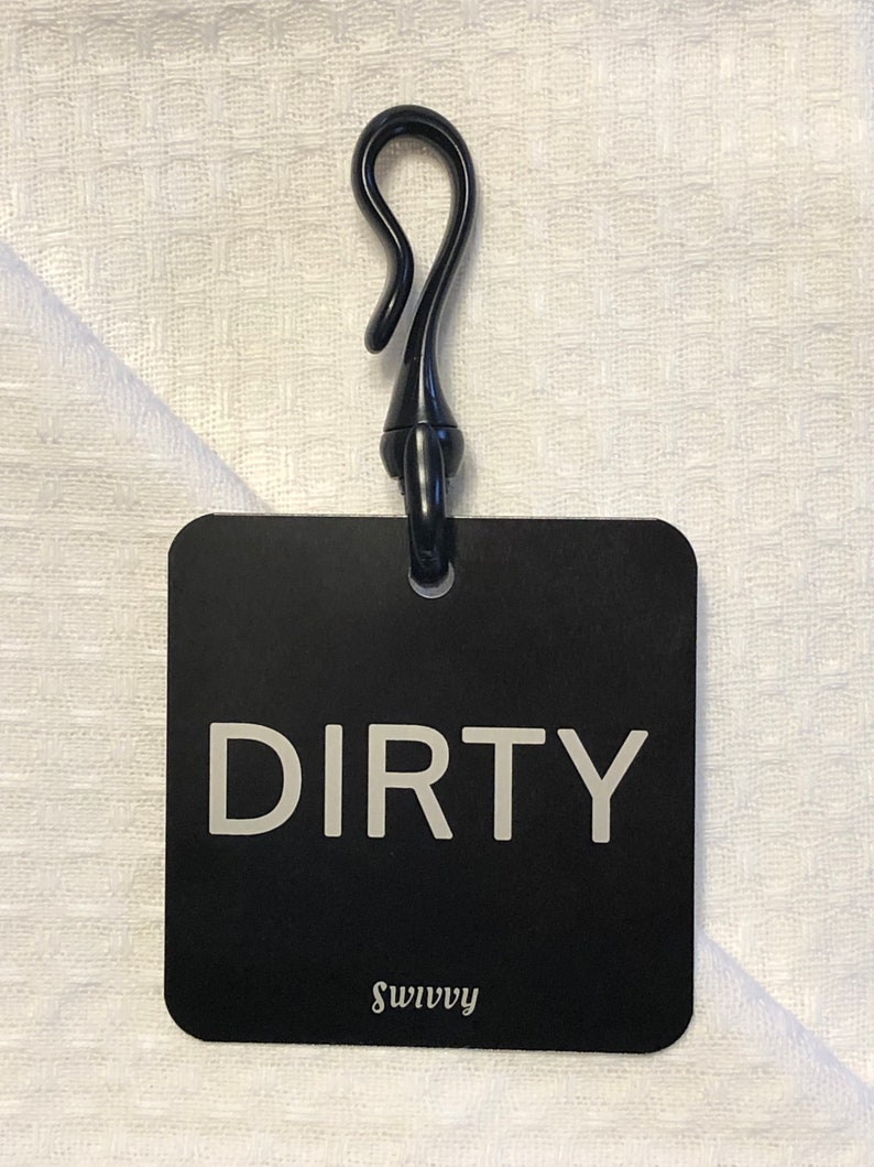 Clean Dirty Tag, Dishwasher Sign, Double-sided - Etsy