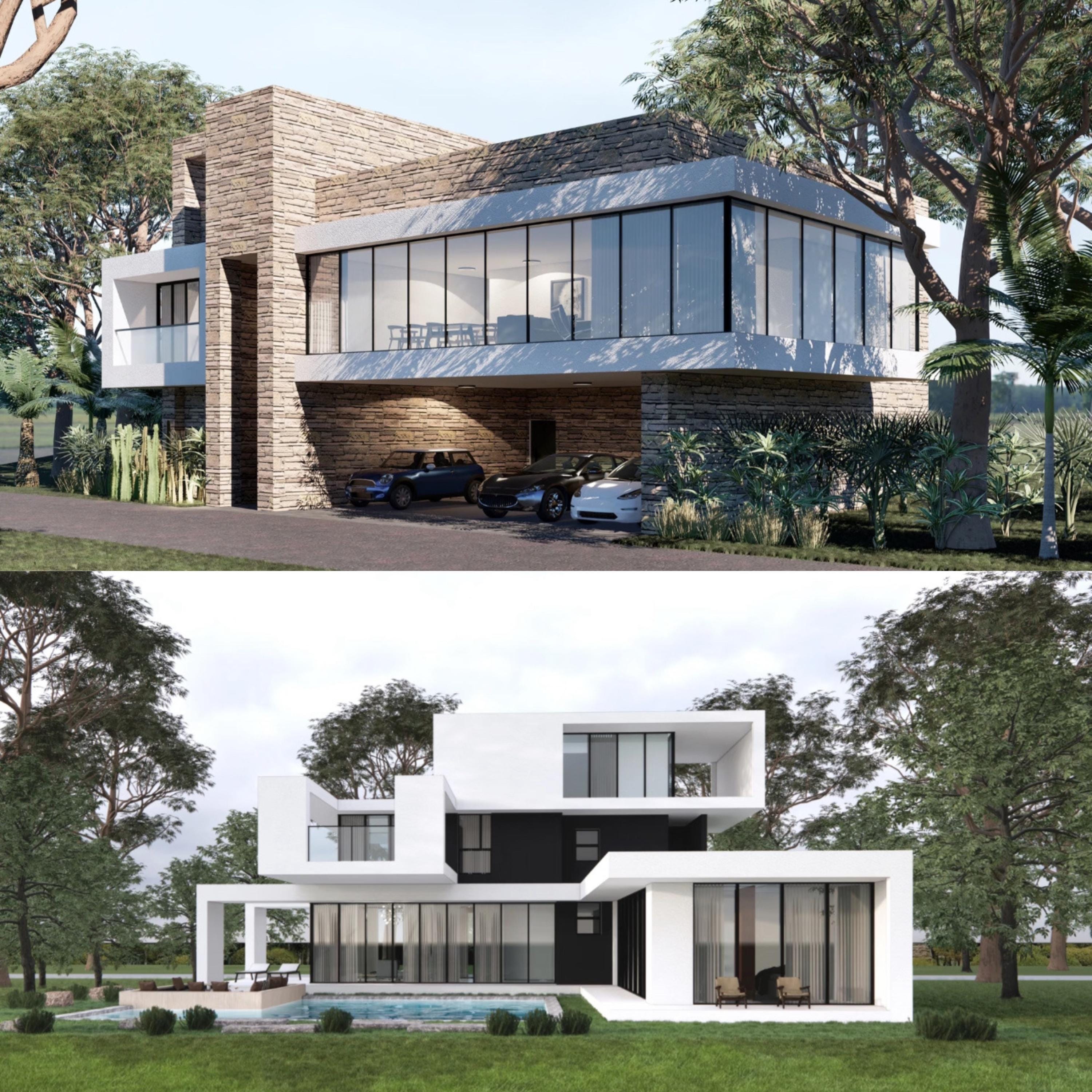 Custom House Design | Realistic Visualization Rendering of Exterior ...
