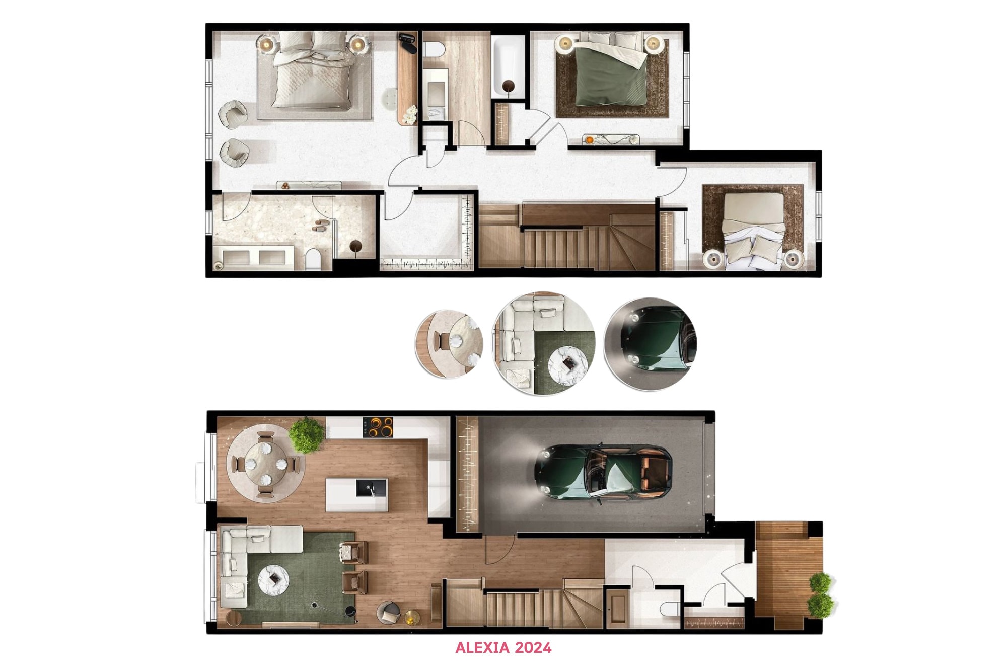 Rendered 2D Floor Plan | Real Estate Floor Plan | Realistic Layout ...