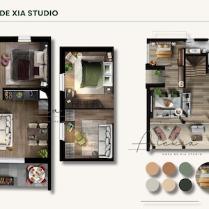 Rendered 2D Floor Plan | Real Estate Floor Plan | Realistic Layout ...