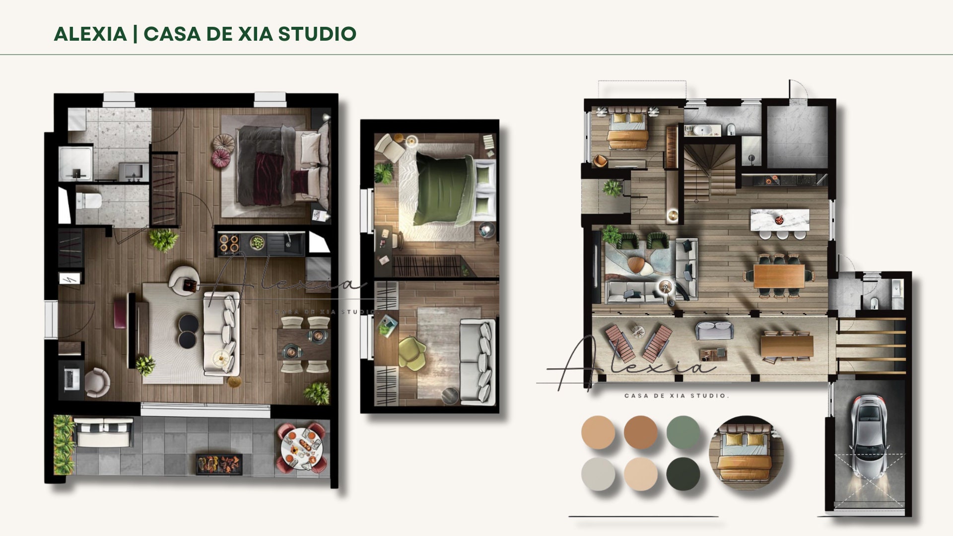 Rendered 2D Floor Plan | Real Estate Floor Plan | Realistic Layout ...
