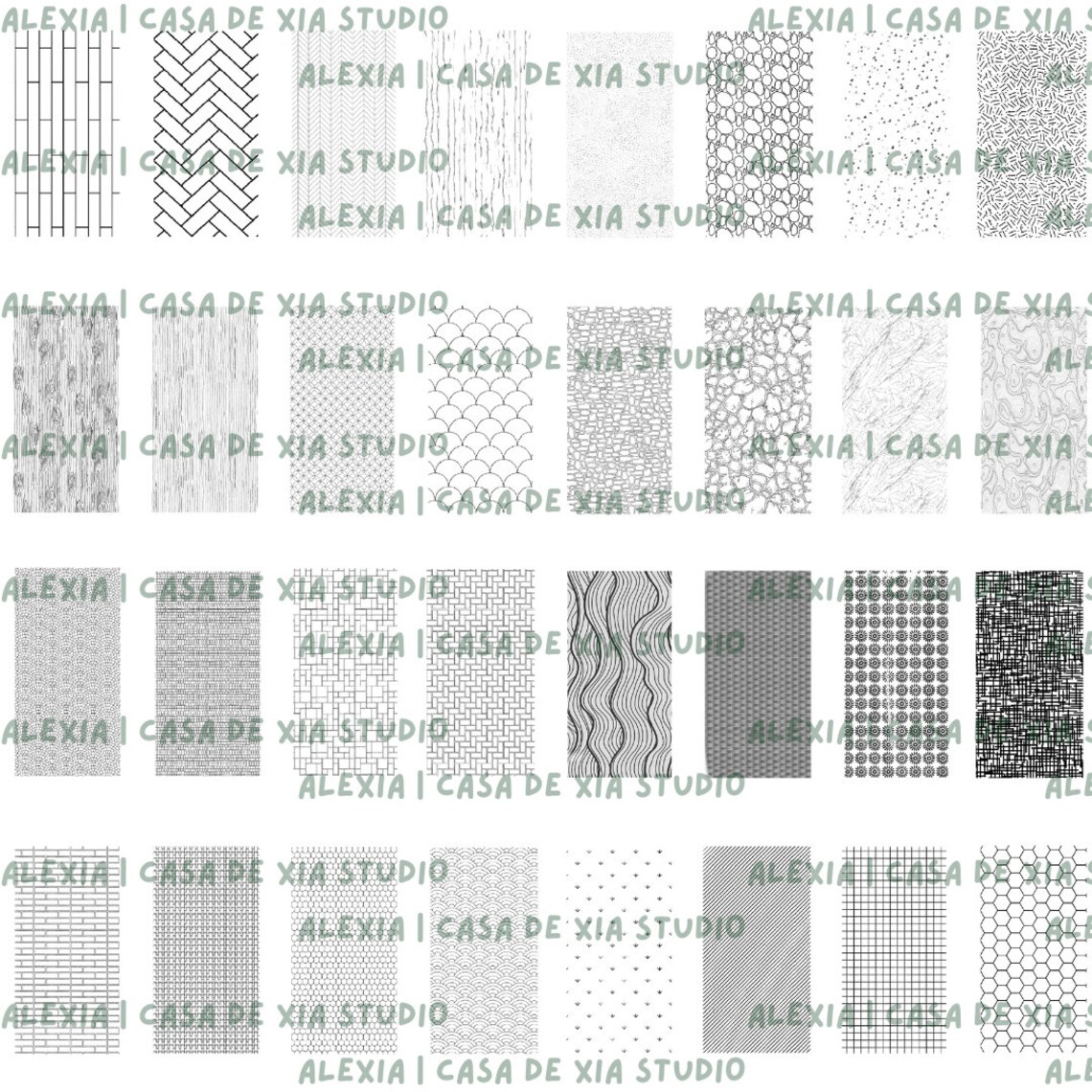 300 INTERIOR ARCHITECTURE PROCREATE Brushes Procreate Brush Set Floor ...