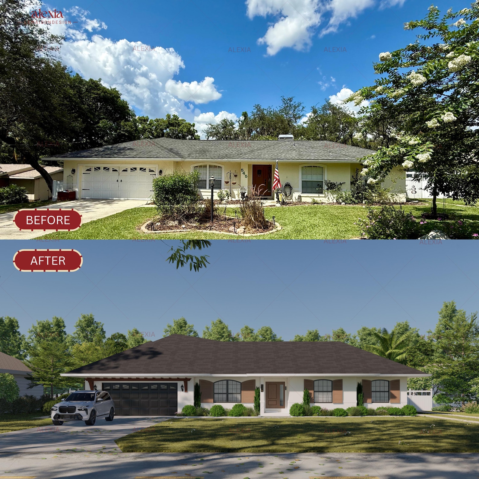Custom House Design | Realistic Visualization Rendering of Exterior ...