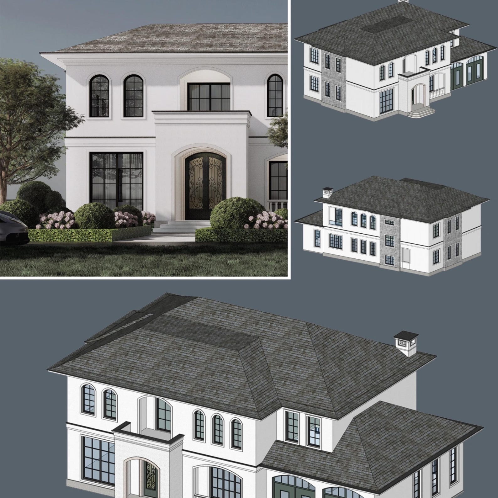 Custom House Design | Realistic Visualization Rendering of Exterior ...