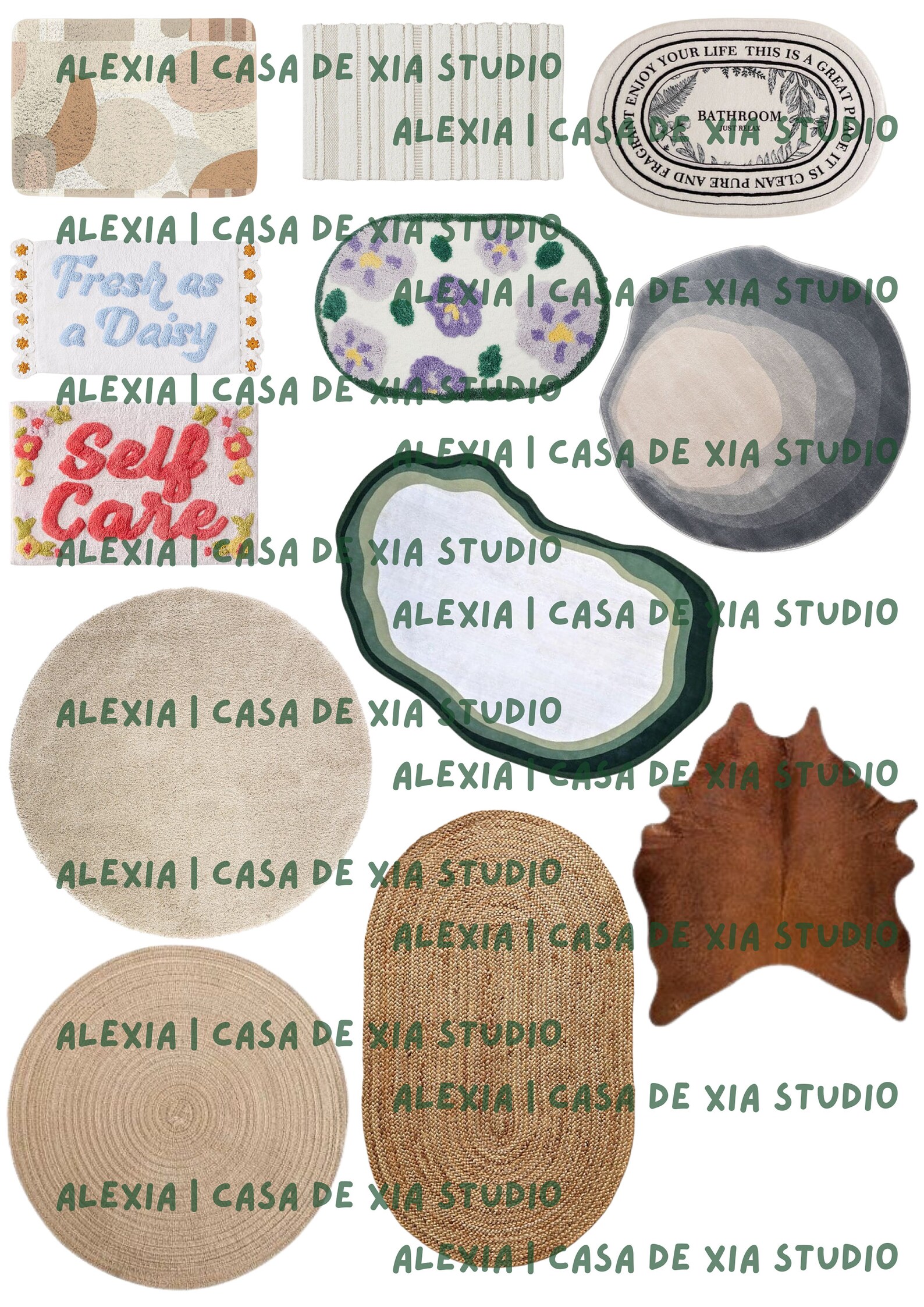 RUG CARPET Collection | Procreate Interior Drawing | Interior Design ...