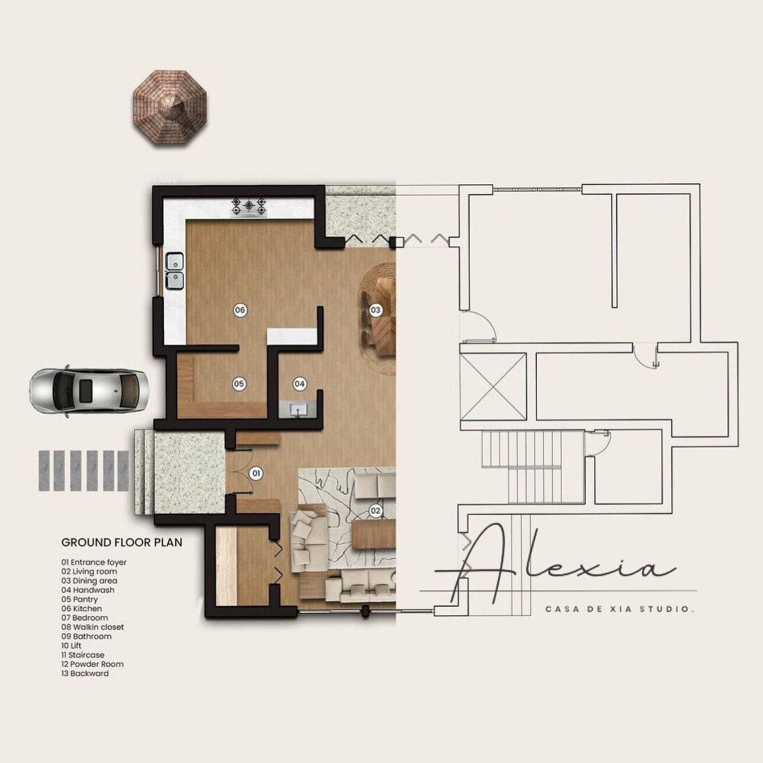 Rendered 2D Floor Plan | Real Estate Floor Plan | Realistic Layout ...