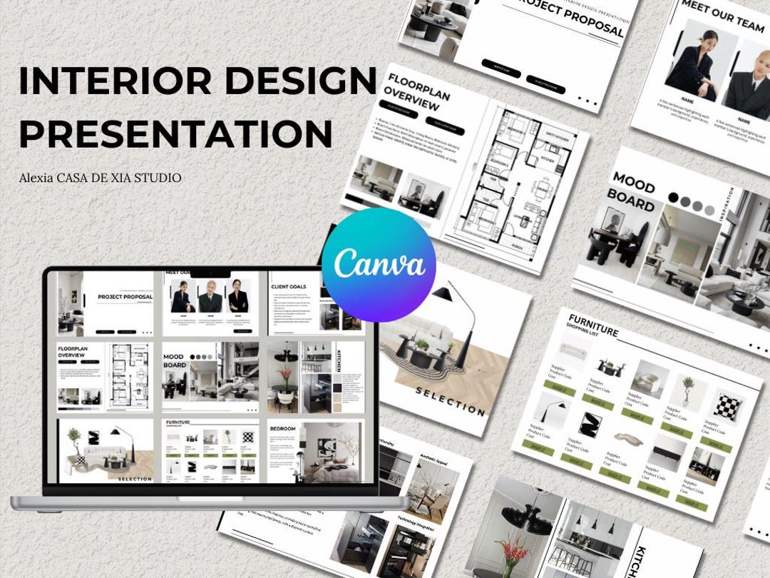 Interior Design Bundle | Interior Design Presentation Template ...
