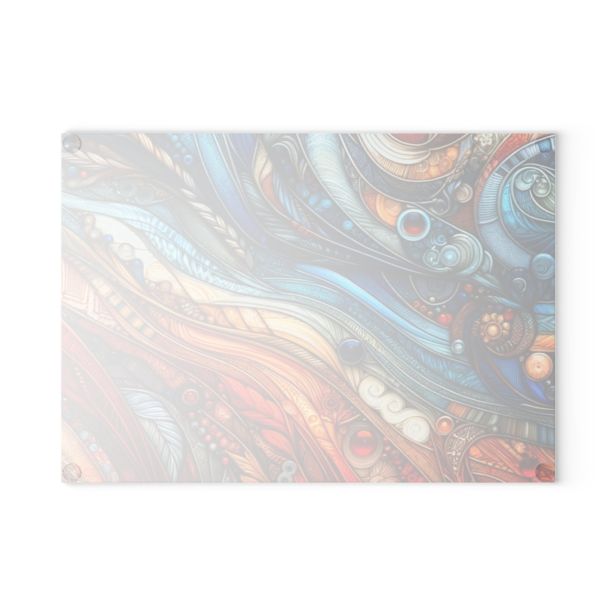Glass Cutting Board, Stunning Design, Majestic Look, Kitchen Art, Gifts ...