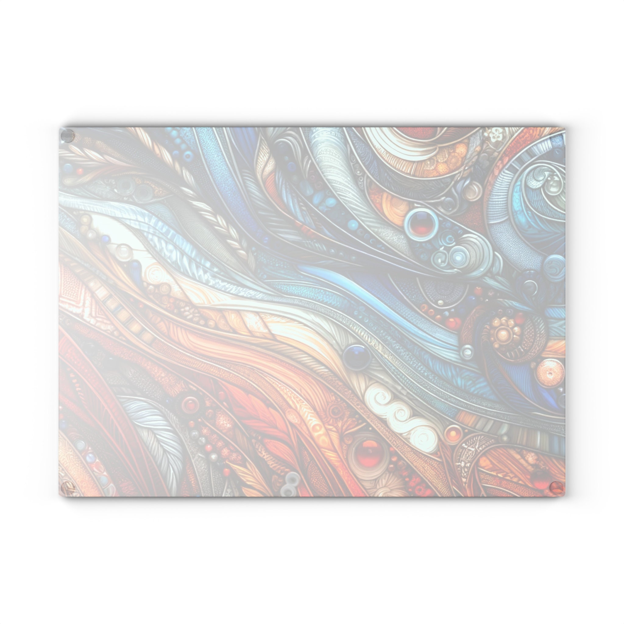 Glass Cutting Board, Stunning Design, Majestic Look, Kitchen Art, Gifts ...