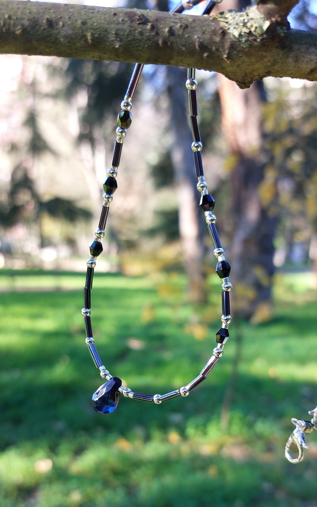 Raven Black Chain-strap. Sunglass Chain. Eyeglass Chain. Labglass Strap ...