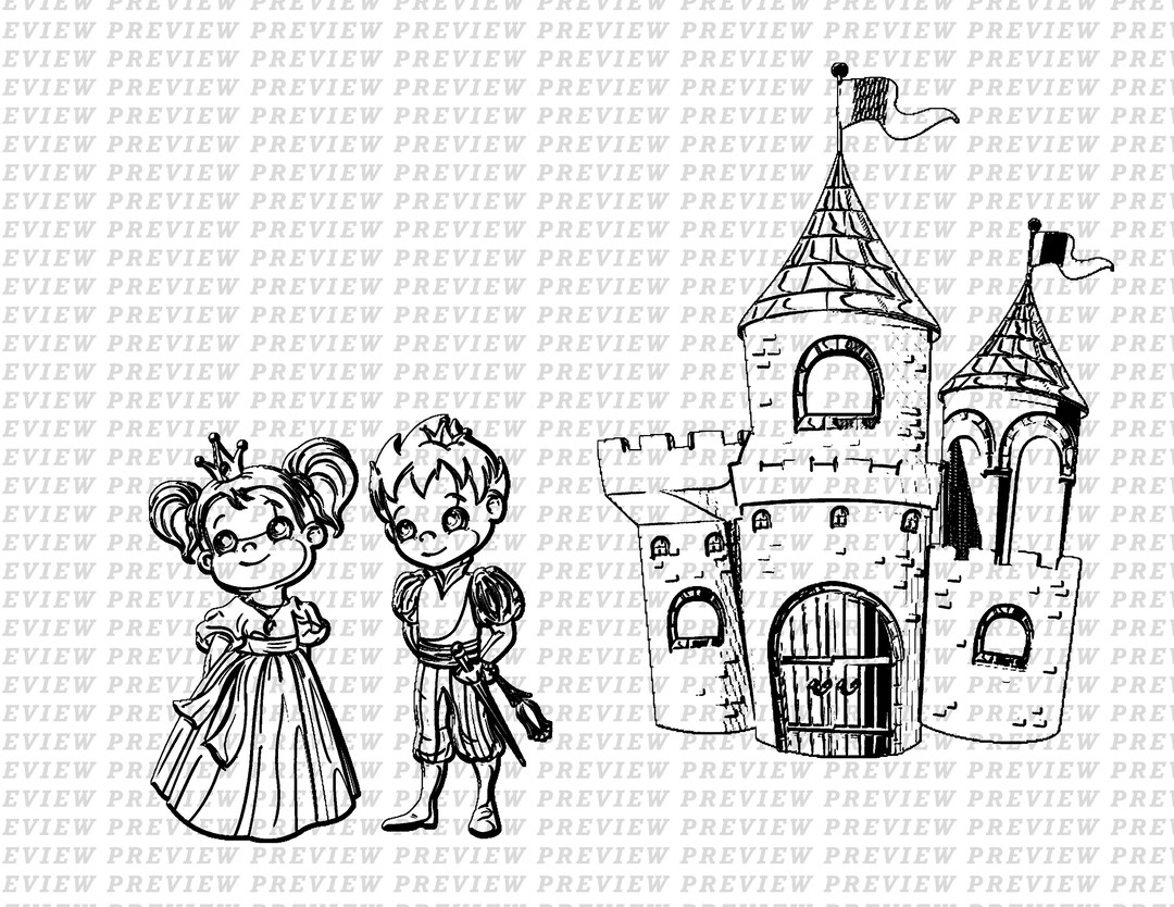 DIGITAL - Princess Coloring Pack (5 IMAGES!) - Etsy