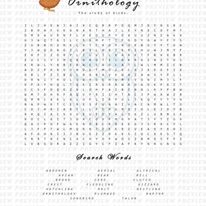 DIGITAL - Zoology Advanced Word Search 3-pack! - Etsy