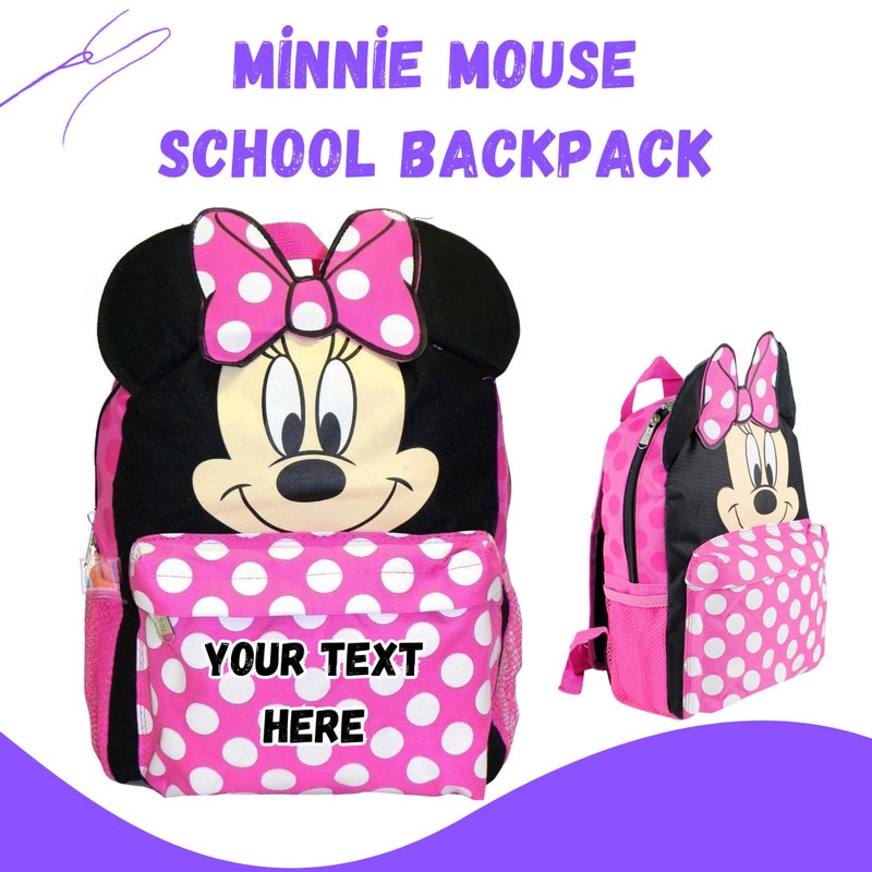 Minnie Mouse Backpack - Etsy