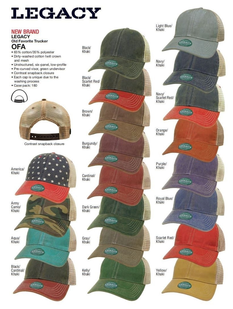 Custom Made, Legacy Ofa, Custom Legacy Hat, Legacy Caps, Trucker Cap ...