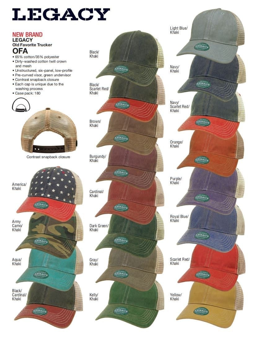 Custom Made, Legacy Ofa, Custom Legacy Hat, Legacy Caps, Trucker Cap ...