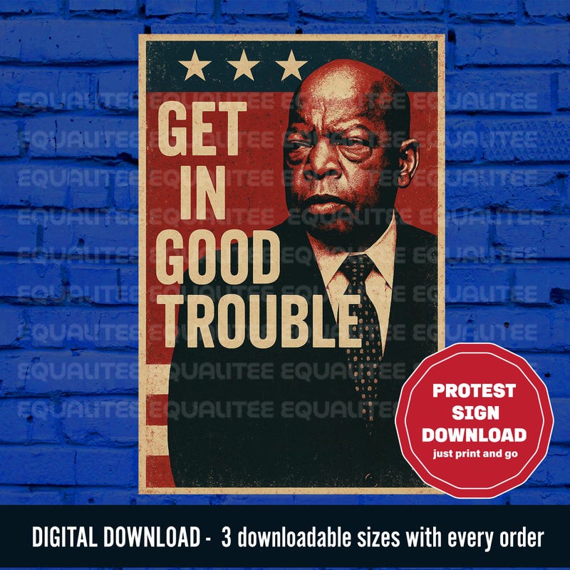 Good Trouble Sign - Etsy
