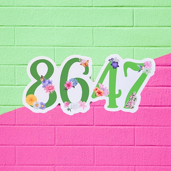 8647 Bumper Sticker - Etsy