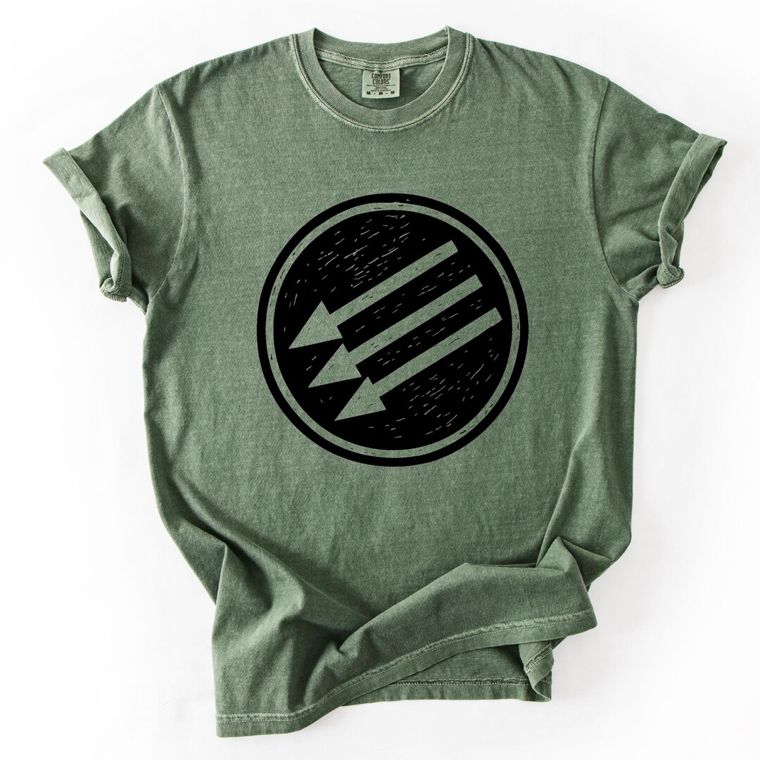 Three Arrows Anti-fascist Shirt Hand-drawn Protest Tee Socialist Symbol ...