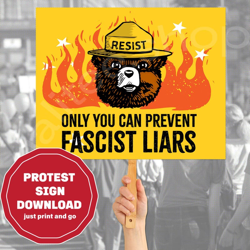 Anti Fascism Protest Signs - Etsy