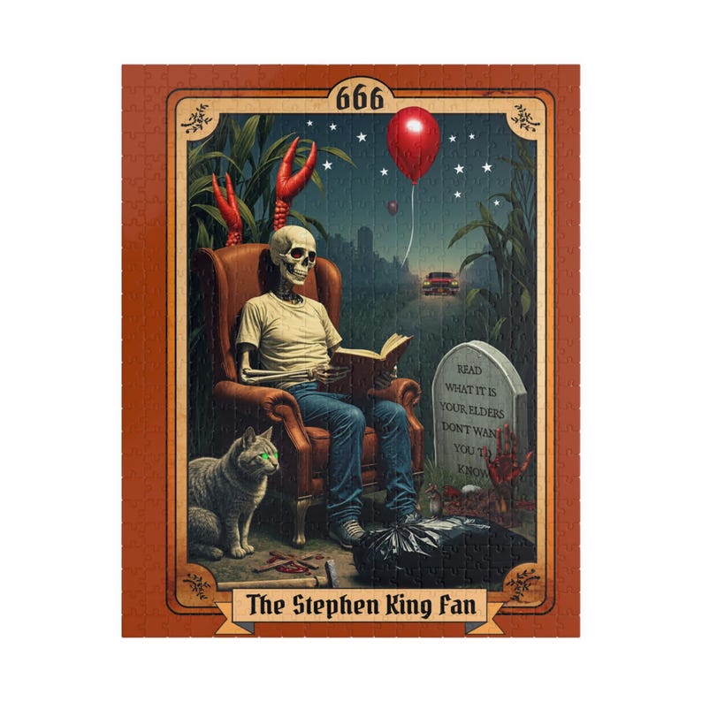 Stephen King Fan Puzzle - Ultimate Gift for Horror Lovers and King Fans ...