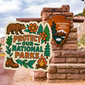 Save Our National Parks Stickers, Protect Public Media, Protect Our ...