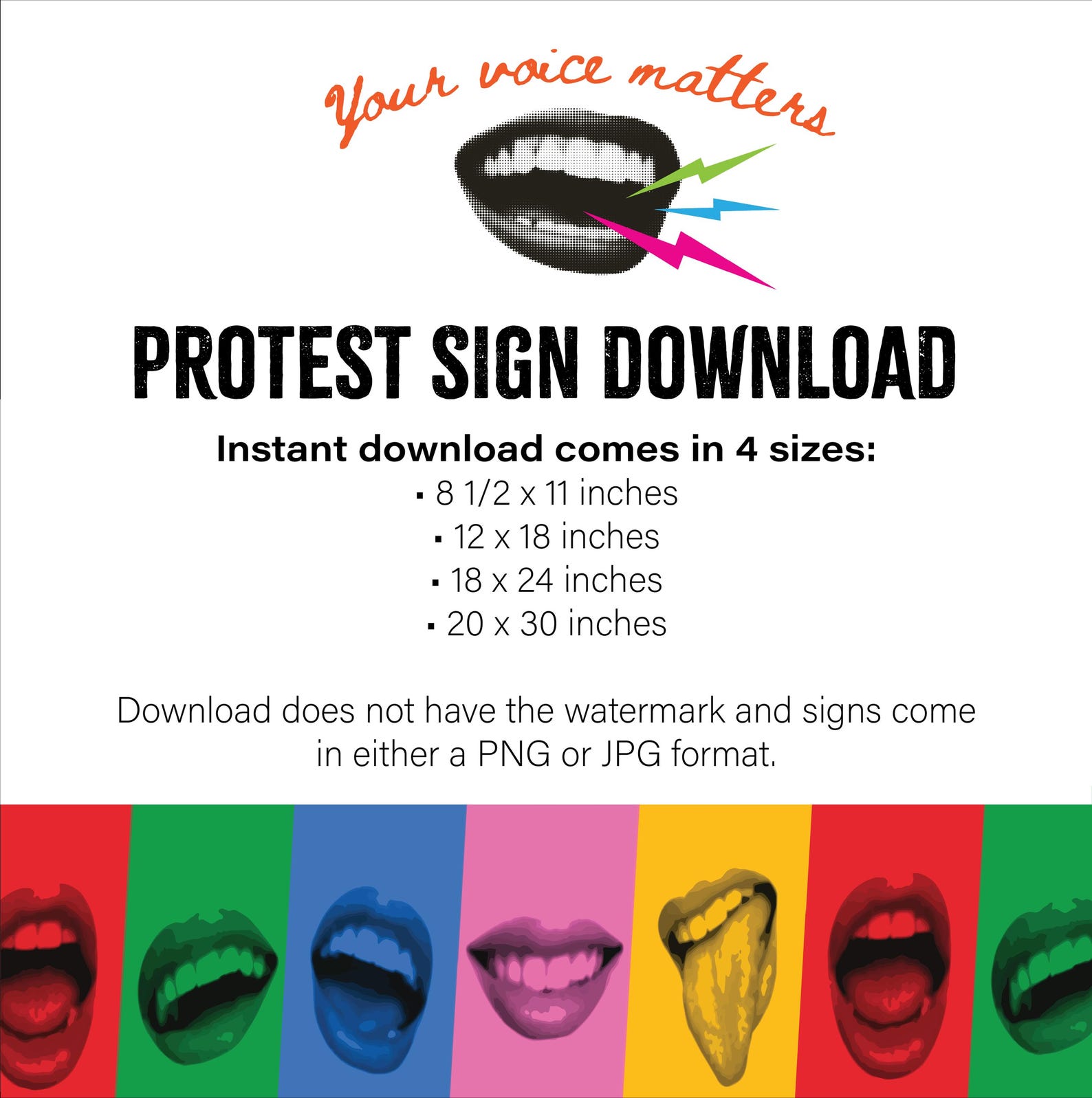 Grumpy Cat No KINGS in America Protest Sign - Printable Protest Poster ...